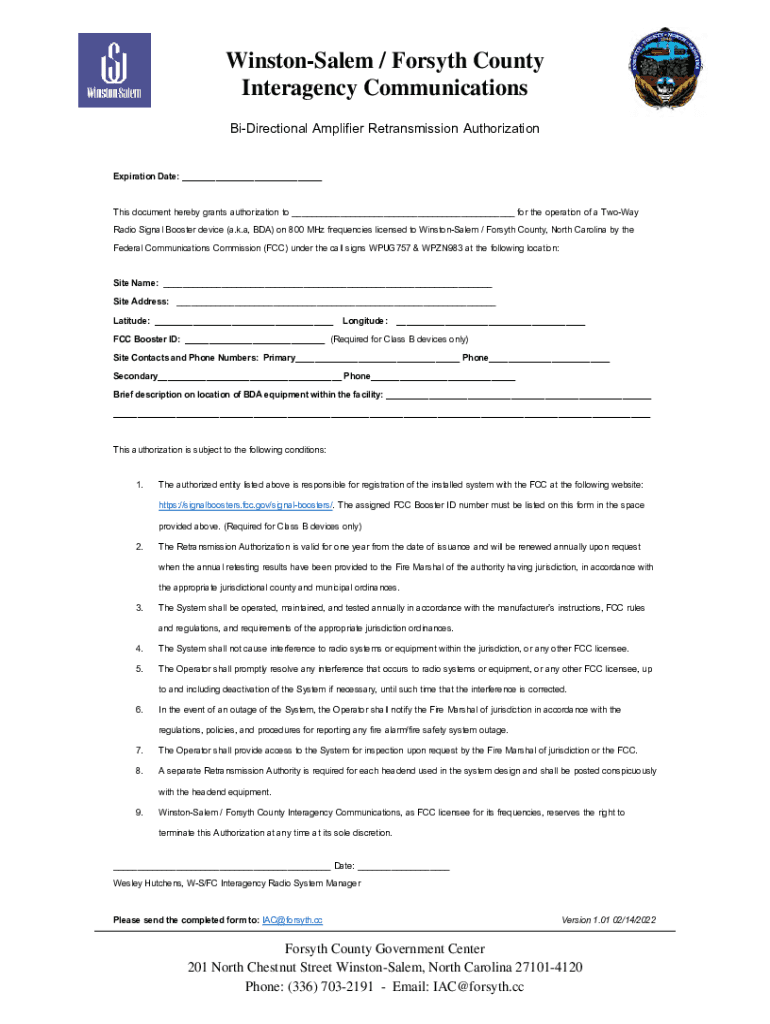 Fillable Online BDA Authorization Form Fax Email Print - pdfFiller