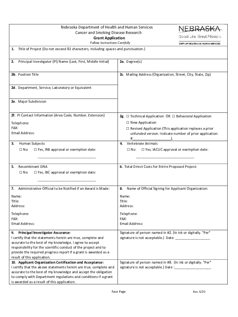 Fillable Online dhhs ne Cancer and Smoking Disease Research - DHHS - Nebraska.gov Fax Email ...