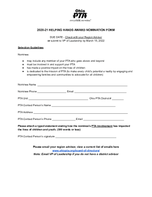 Fillable Online Recognition Leadership Award Nomination Letter Sample ...