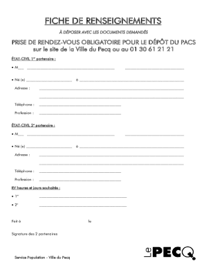 Remplissable En Ligne Documents PACS : que faut-il fournir pour se ...