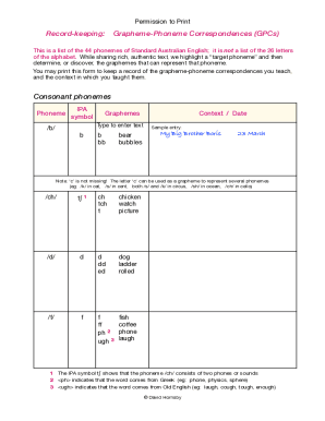 Fillable Online GPCs - Record Keeping form Fax Email Print - pdfFiller