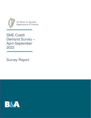 Fillable Online SME Credit Demand Survey April-September 2022 Survey ...