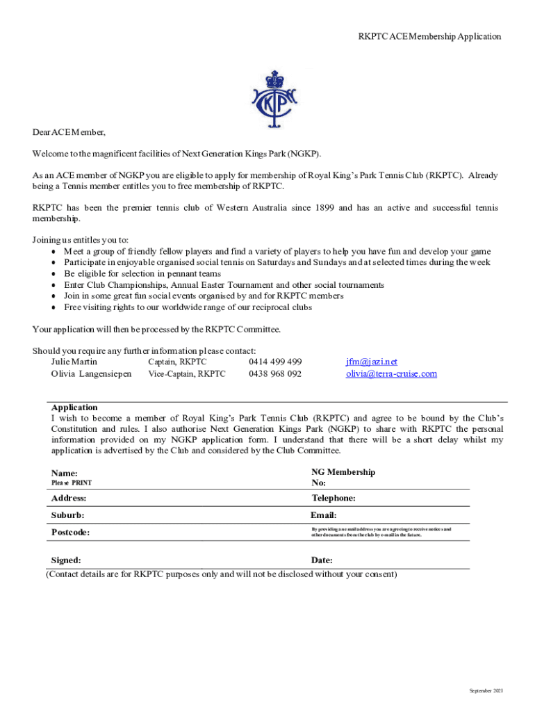 Fillable Online ACE Membership Application form Fax Email Print - pdfFiller