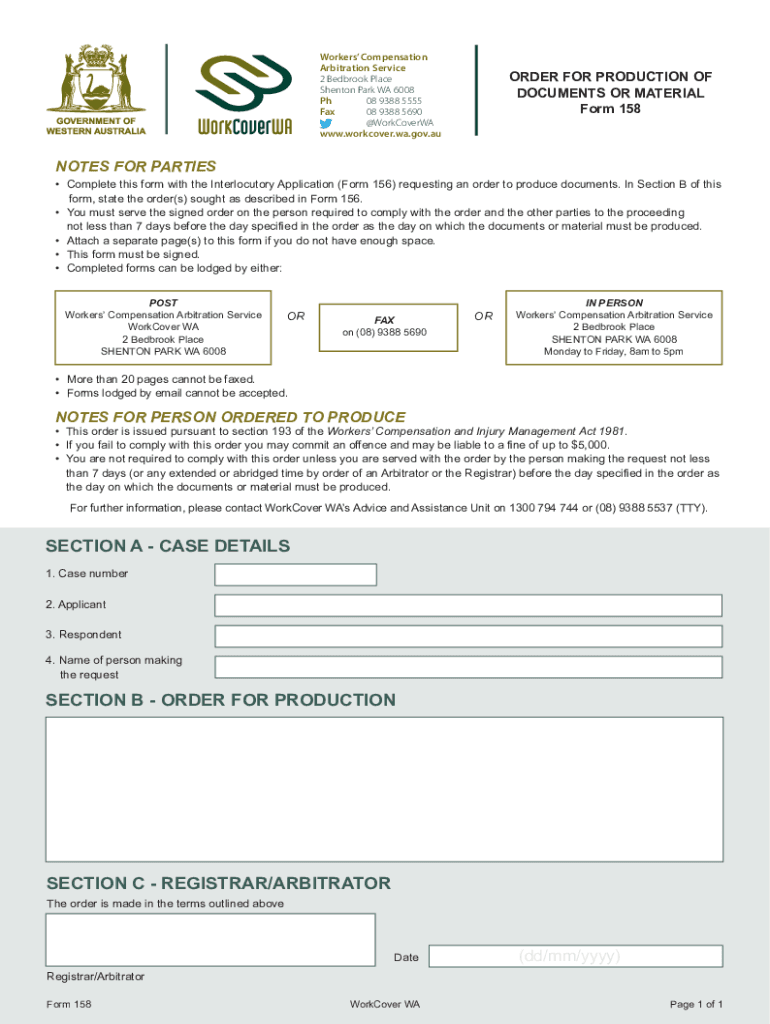 Fillable Online WORKERS' COMPENSATION CLAIM FORM 2B (REG 6AA) Fax Email ...