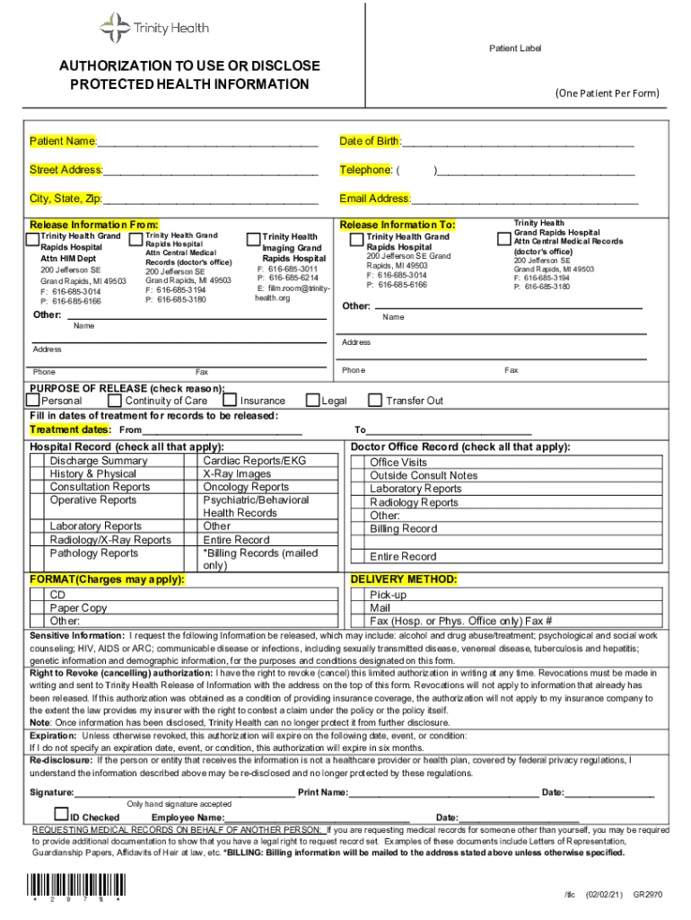 Fillable Online Mercy Chicago Medical Records Requests Fax Email Print ...
