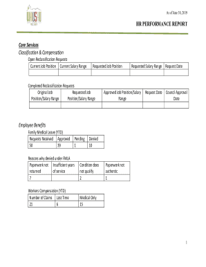 Fillable Online 6. June 2019 HR Performance Report Form Fax Email Print ...