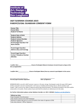 Fillable Online Parent Consent Form Regarding Middle School Human ...