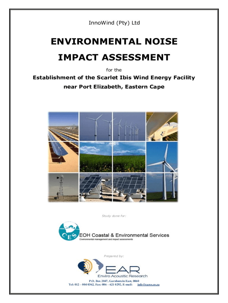 Fillable Online Scarlet Ibis Wind Energy Facility Basic Assessment ...