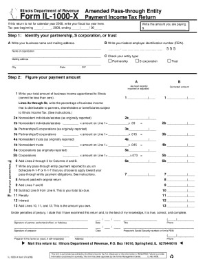 Fillable Online tax illinois Form IL-990-T-X Amended Exempt ...