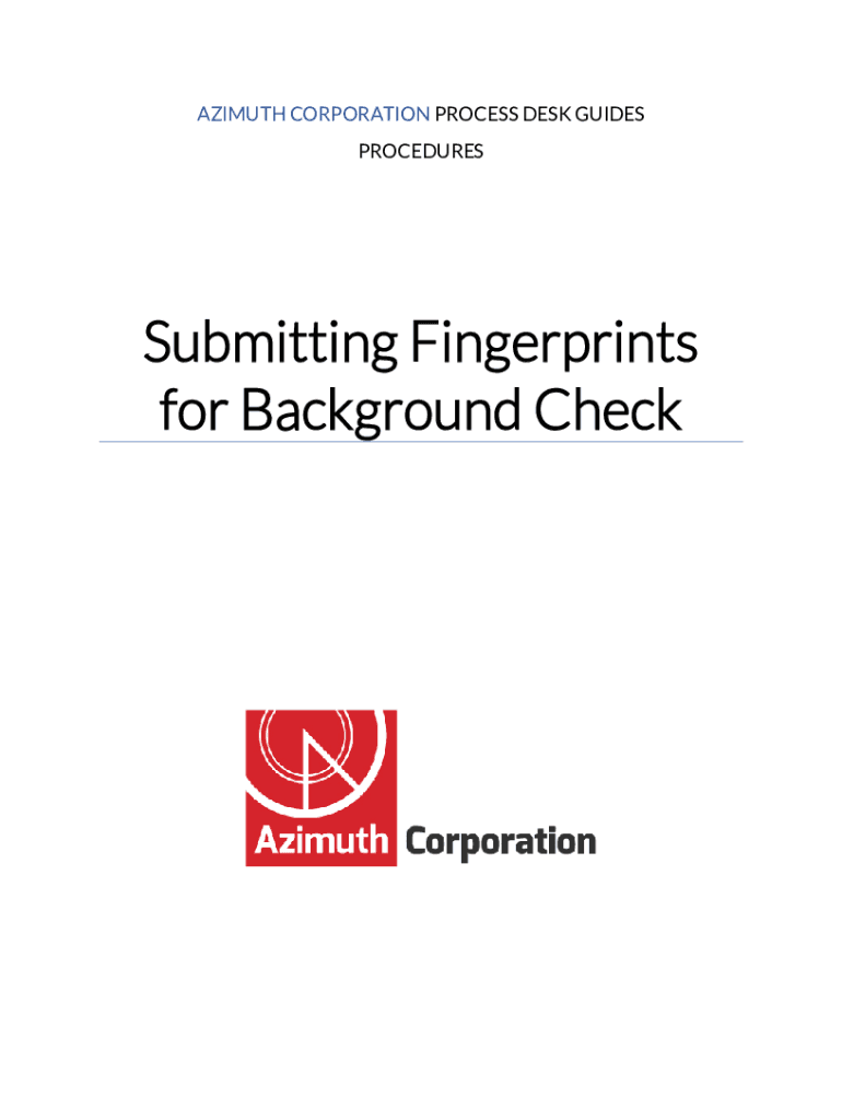 Fillable Online Fingerprint Card Submission Cover Sheet Fax Email Print ...