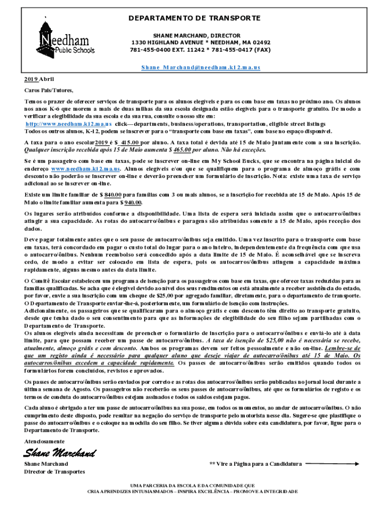 Preenchível Disponível highrock needham k12 ma Shane Marchand ...