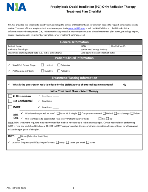 Fillable Online NIA has provided this checklist to assist you in ...