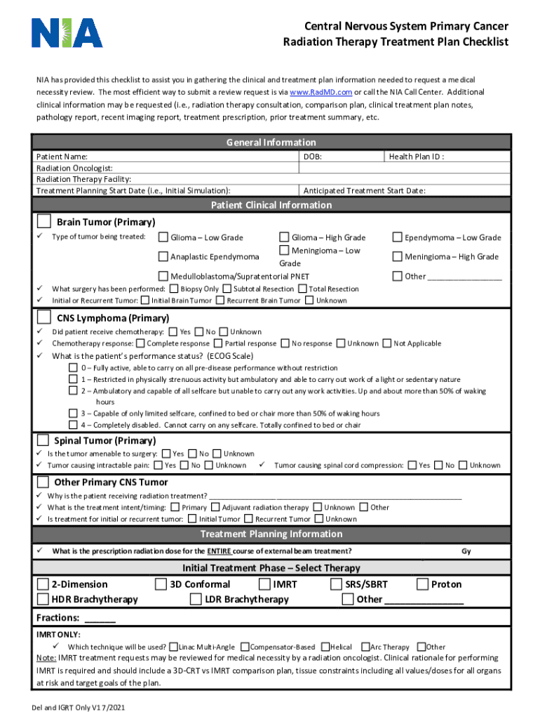Fillable Online Use of a Checklist Approach on a Telecobalt in an ...
