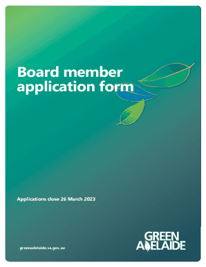 Fillable Online Board member application form Fax Email Print - pdfFiller