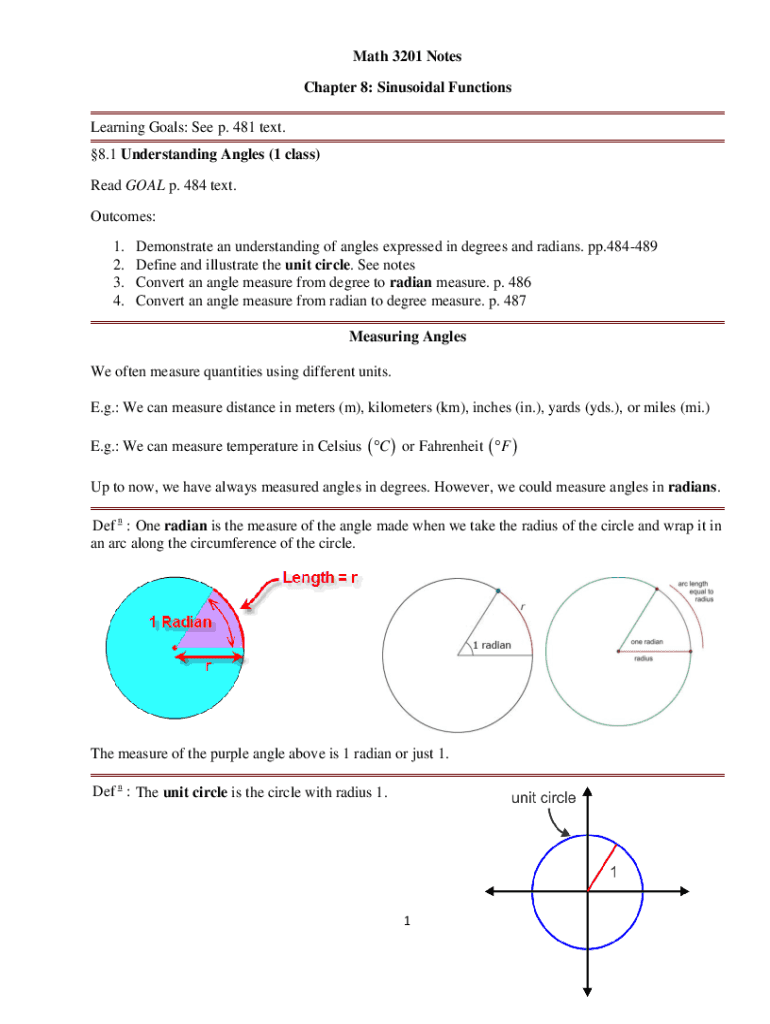 Fillable Online Angles And Radians Of A Unit Circle - Page 2 Fax Email ...