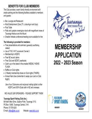 Fillable Online Membership NEW 2022-23 Application Form.doc Fax Email ...
