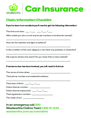 Fillable Online Car Accident Insurance Claims Process Fax Email Print ...