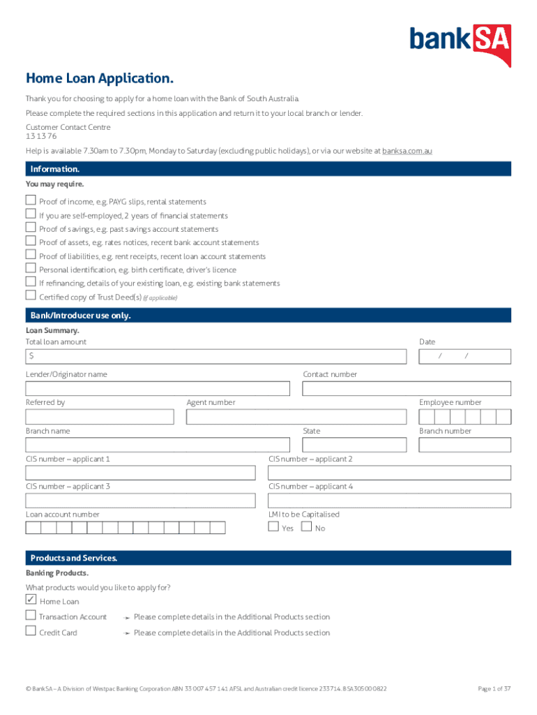Fillable Online . Home Loan Application Form Fax Email Print - pdfFiller