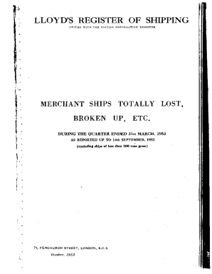 Fillable Online Lloyd's Register Of Ships OnlineArchive & Library Fax ...