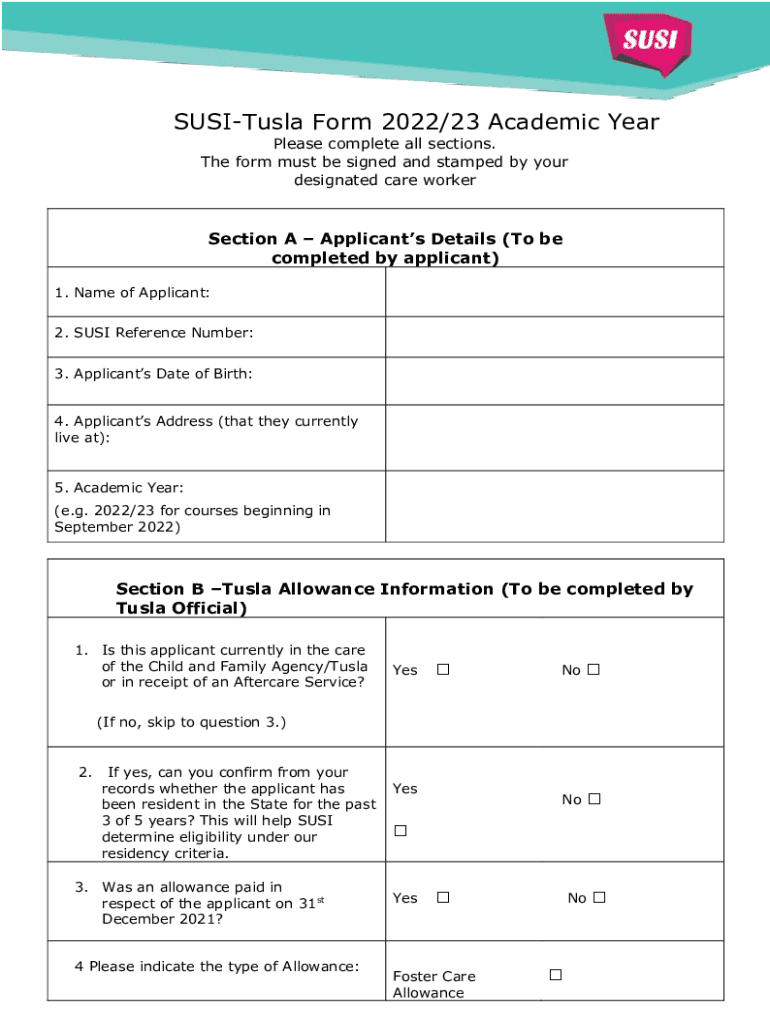 Fillable Online Tusla cessation form Fax Email Print - pdfFiller
