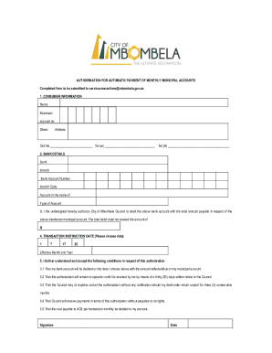 Fillable Online Bank debit order form Fax Email Print - pdfFiller