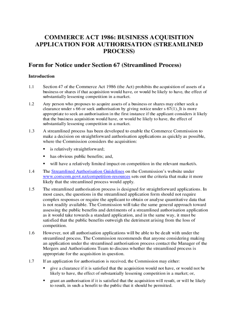 Fillable Online BUSINESS ACQUISITION APPLICATION FOR ... Fax Email Print - pdfFiller