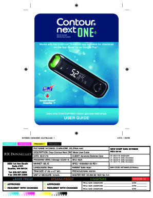 Fillable Online The CONTOUR NEXT ONE blood glucose monitoring system ...