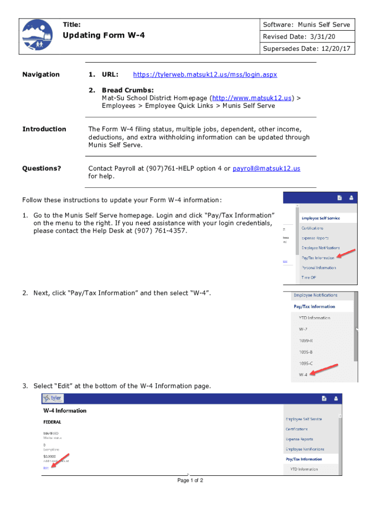 Fillable Online Updating Form W-4 Fax Email Print - pdfFiller Fillable Online Updating Form W-4 Fax Email Print - pdfFiller