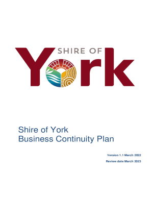 Fillable Online BUSINESS CONTINUITY PLAN STATEMENT Fax Email Print ...