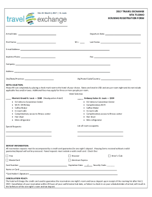 Fillable Online NTA Travel Exchange Fax Email Print - pdfFiller