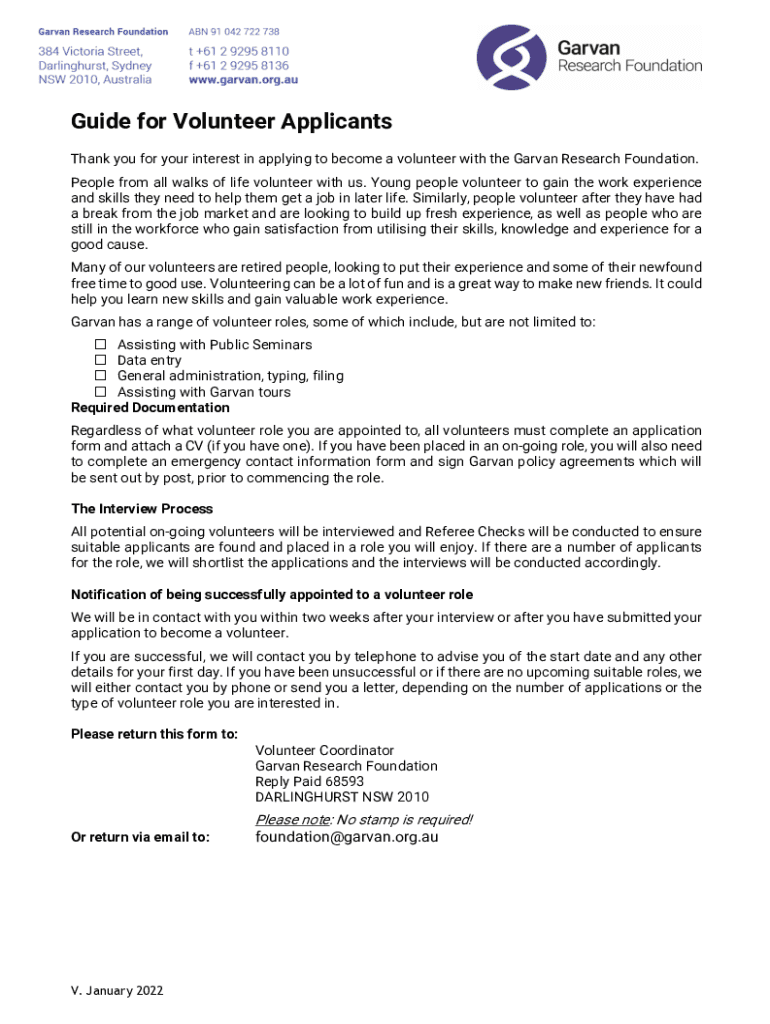 Fillable Online Volunteer Application Form 2022 UPDATED52.docx Fax ...