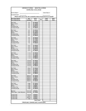 Fillable Online eCheck.Net T-Shirt Order Form Template Fax Email Print - pdfFiller