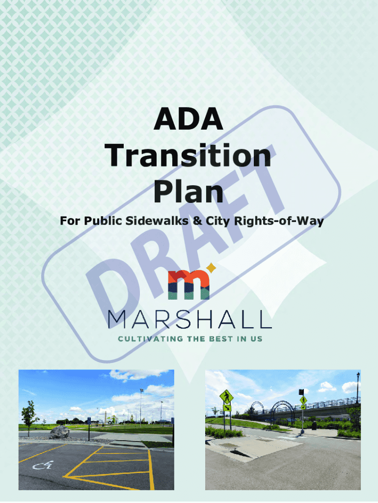 Fillable Online ci marshall mn ADA Transition Plan for Public Rights-of ...