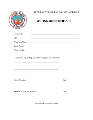 Fillable Online Assessor Forms - Colfax County Fax Email Print - pdfFiller