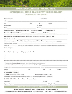 Fillable Online ICOI Credentials - Dental Implantology Courses: India ...