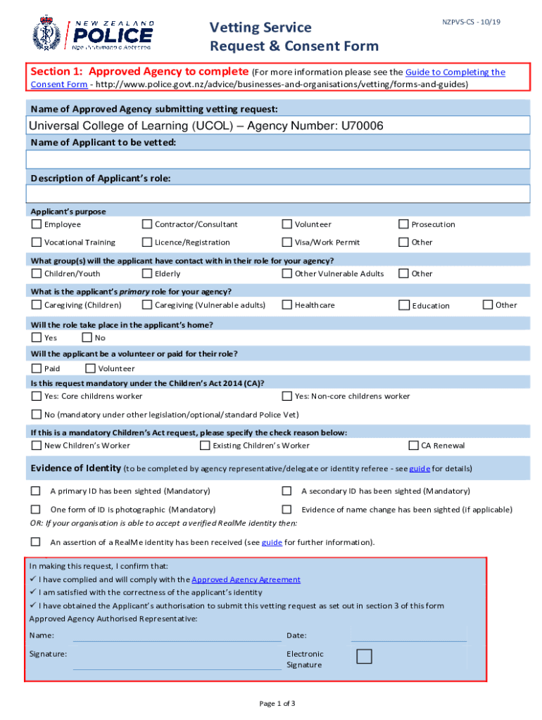 Fillable Online Police Clearance Certificate - Inicio Fax Email Print ...
