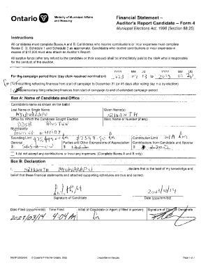 Fillable Online Ontario 0 Fax Email Print - pdfFiller