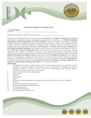 Fillable Online patient statement of consent form Fax Email Print ...