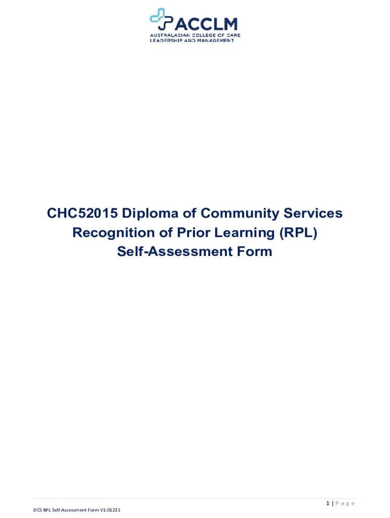 Fillable Online DCS-RPL-Self-Assessment-Form-V1.01221. ... Fax Email ...