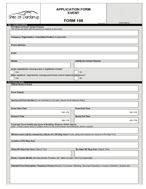 Fillable Online Event Application Form 188.docx Fax Email Print - pdfFiller