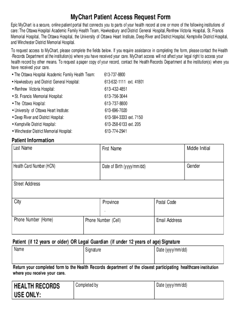 Fillable Online Terms and Conditions - MyChart - Texas Health Resources ...