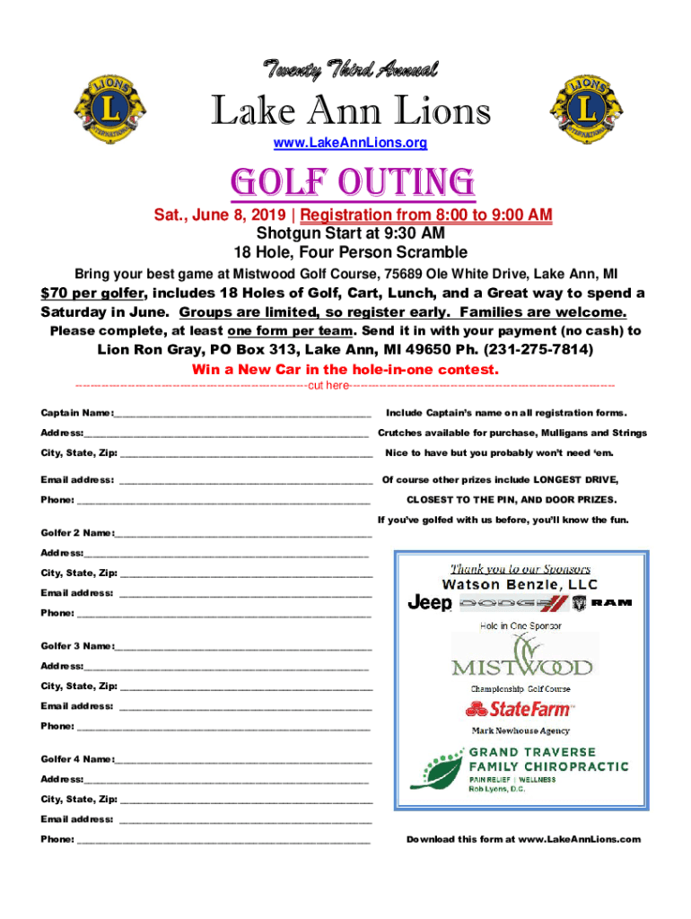 Fillable Online Golf Notes: Hemlock's Doug Temple shooting for his ...