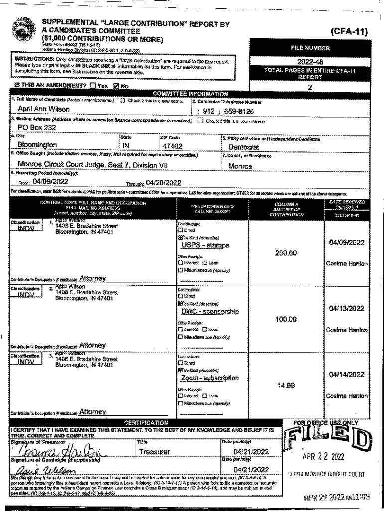 Fillable Online Tyler Moore - CFA-11 Forms Fax Email Print - pdfFiller