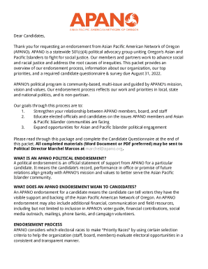 Fillable Online Dear Candidates, Thank you for requesting an ... Fax ...