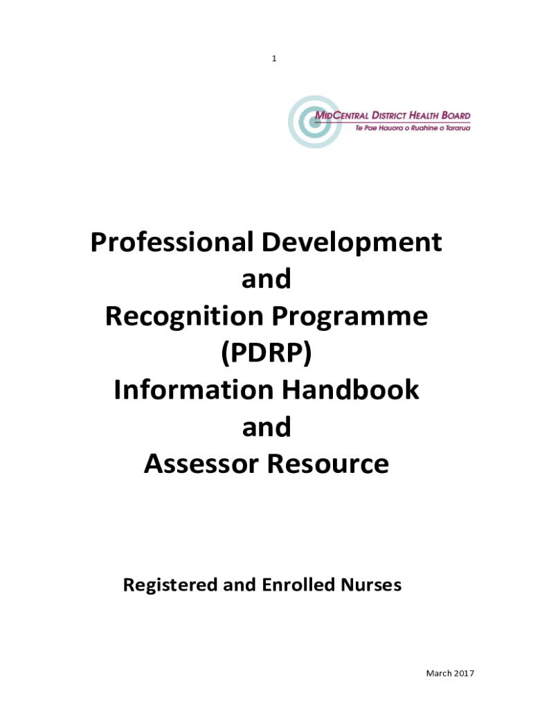 Fillable Online Professional development and recognition programme ... Fax Email Print - pdfFiller