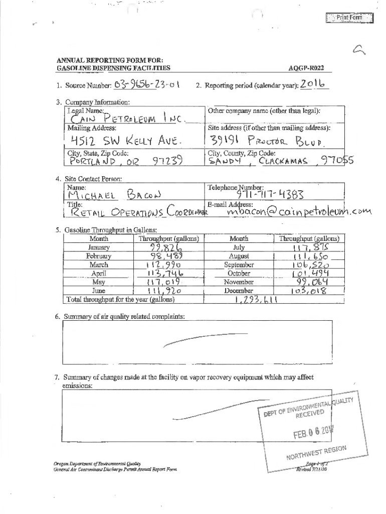 Fillable Online GENERAL PERMIT TO OPERATE AND/OR CONSTRUCT ... Fax ...