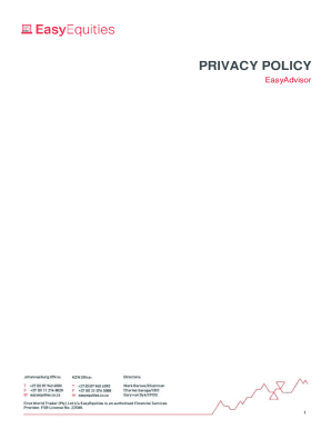 Fillable Online 1. the protection of personal information (popi) act ...