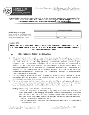 Fillable Online Maintenance Management Plan (MMP) Template Fax Email ...