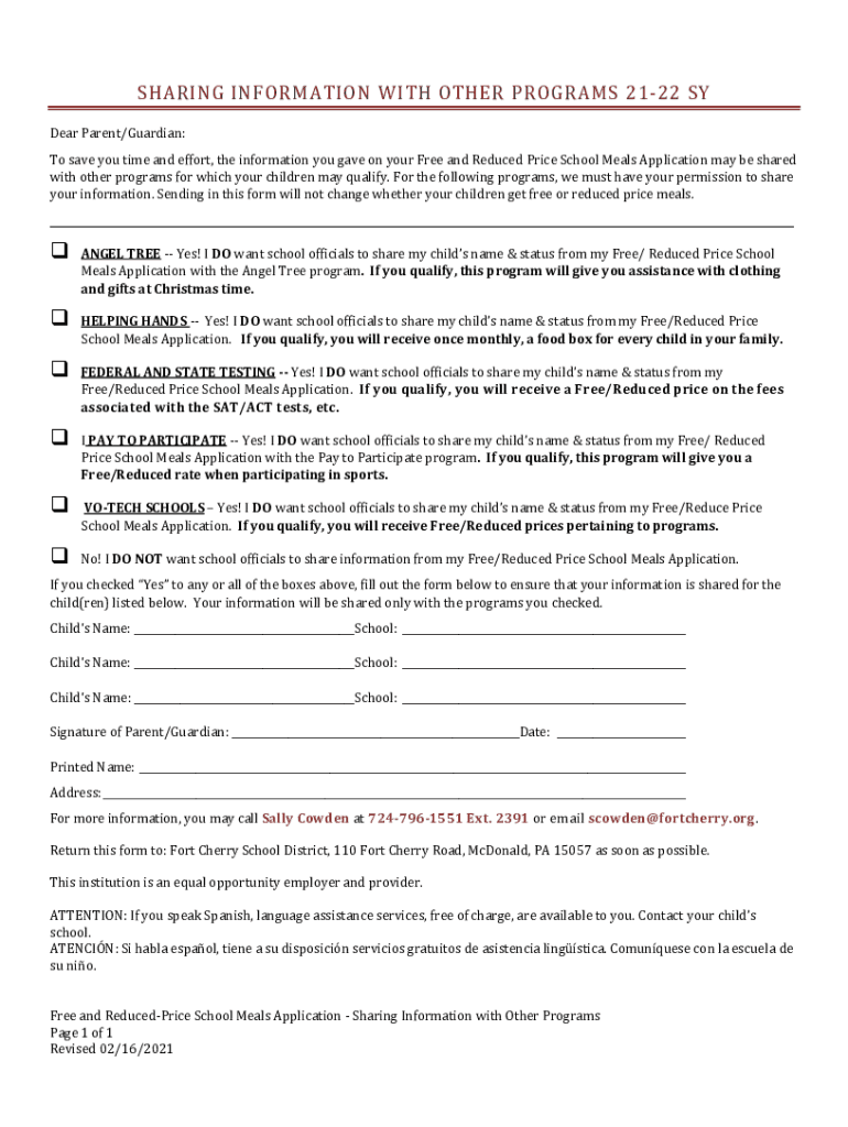 Fillable Online PARENT/GUARDIAN INFORMATION LETTER FOR WEB- ... Fax ...
