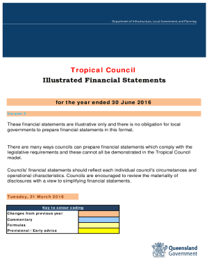 Fillable Online Tropical Council Financial statements - Local ...